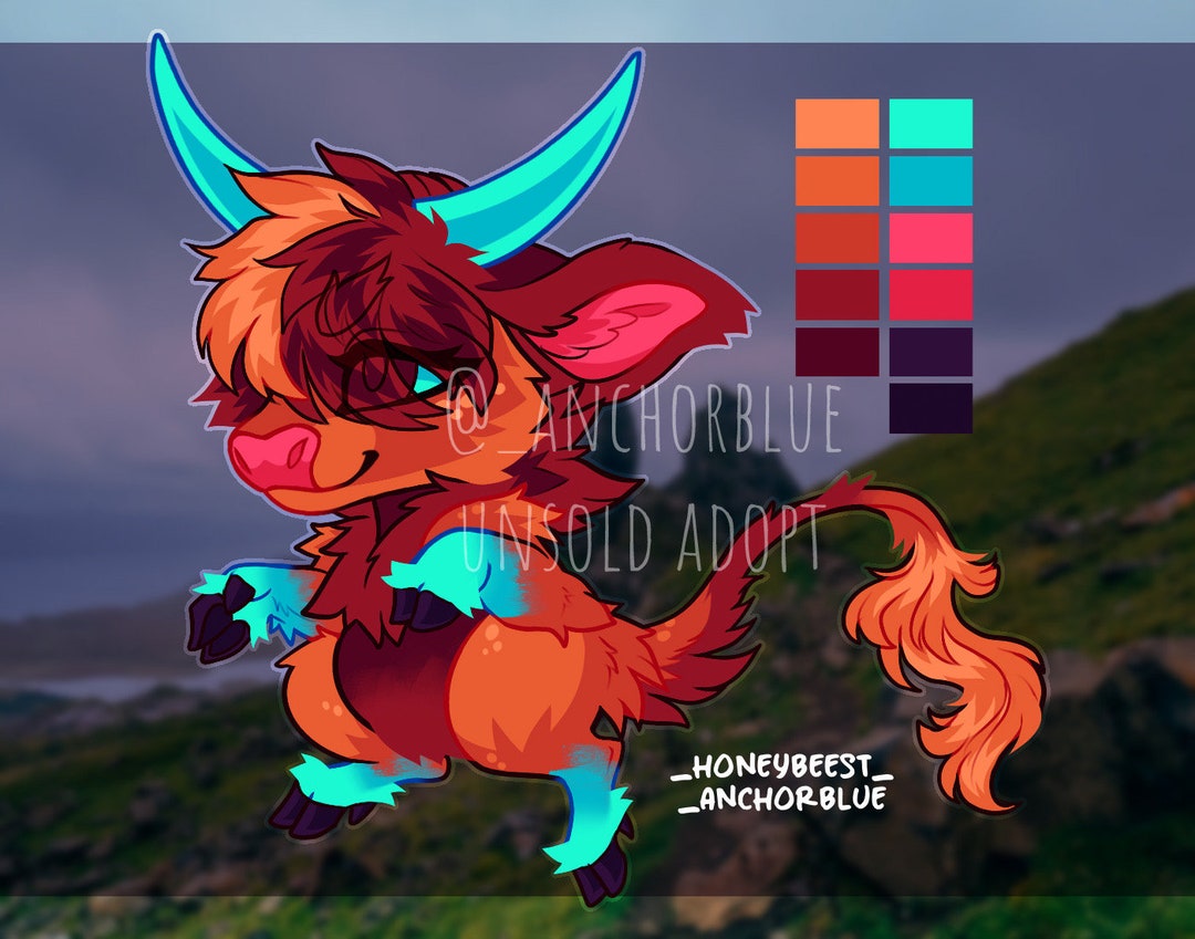 Soft Highland Cow Furry/fursona Adoptable - Etsy