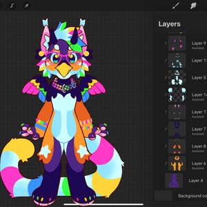 Scene Kid Griffin Furry/fursona Adoptable - Etsy