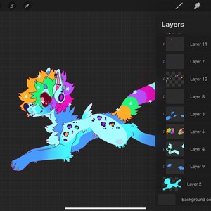 Rainbow Dash Scene Sparkledog Furry/fursona Adoptable - Etsy