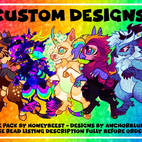 Custom Furry Character Design - Etsy UK