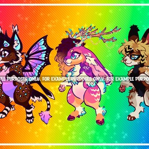 Custom Original Character Design Furry/fursona Adoptable - Etsy