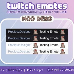Moo Deng Emote for Twitch, Discord, Youtube Angry Rage Emote Tiktok ...
