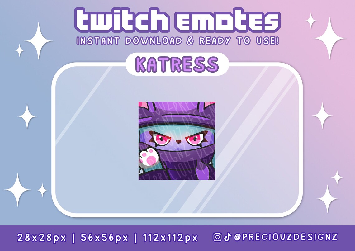 Hello Katress Emote Palworld for Twitch, Discord, Youtube Chibi ...