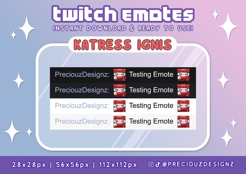 Hi Wave Katress Ignis Emote Palworld for Twitch, Discord, Youtube Chibi ...