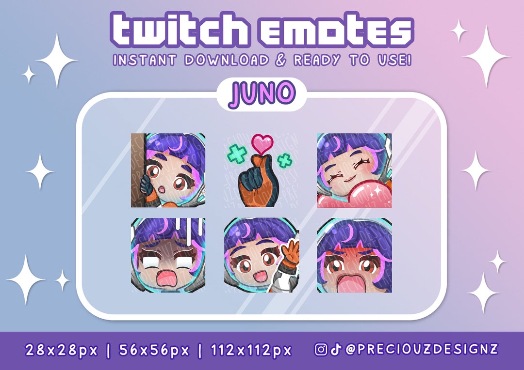 Juno Space Ranger Overwatch Emote Set for Twitch, Discord, Youtube ...