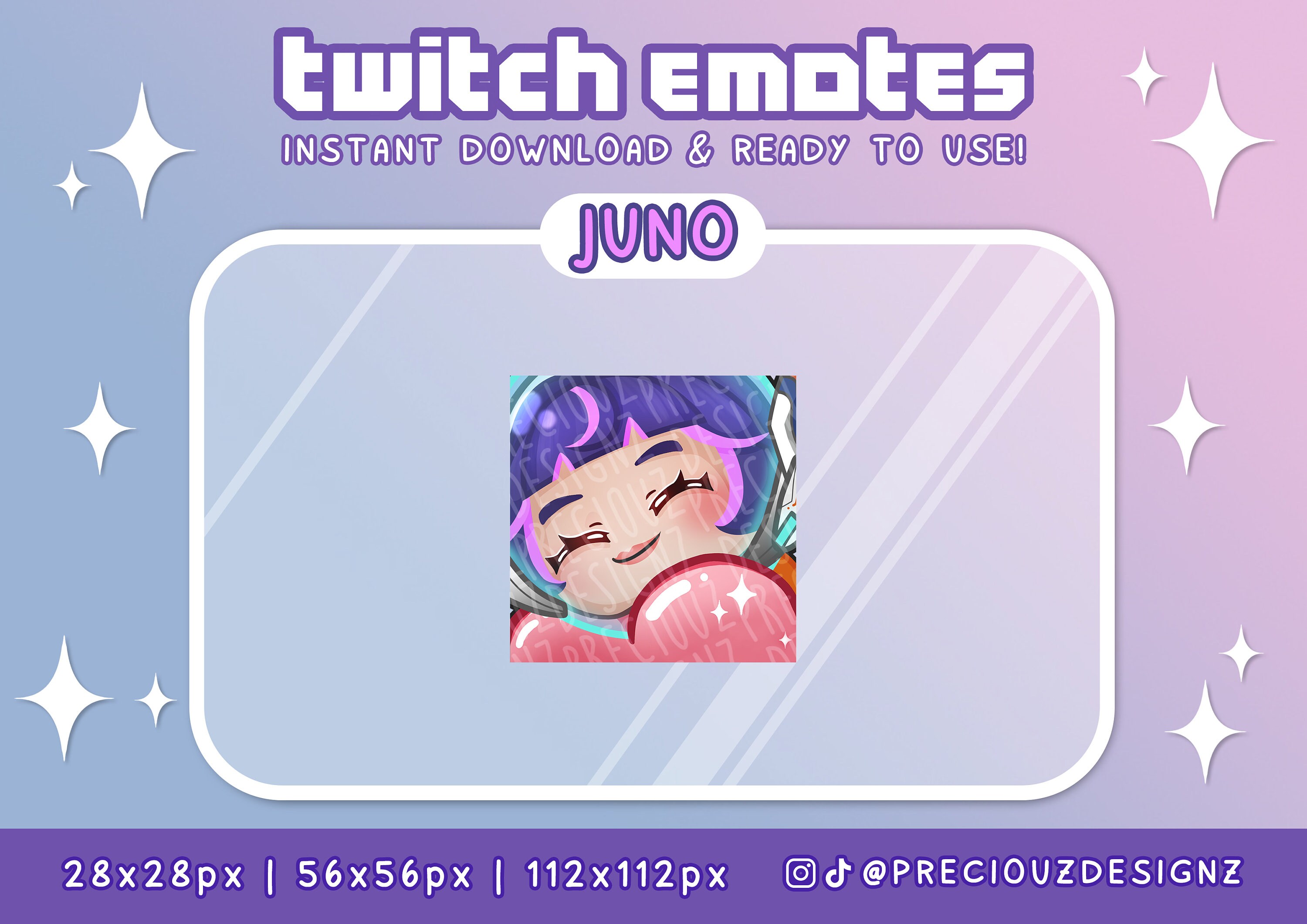 Juno Space Ranger Overwatch Single Emote for Twitch, Discord, Youtube ...