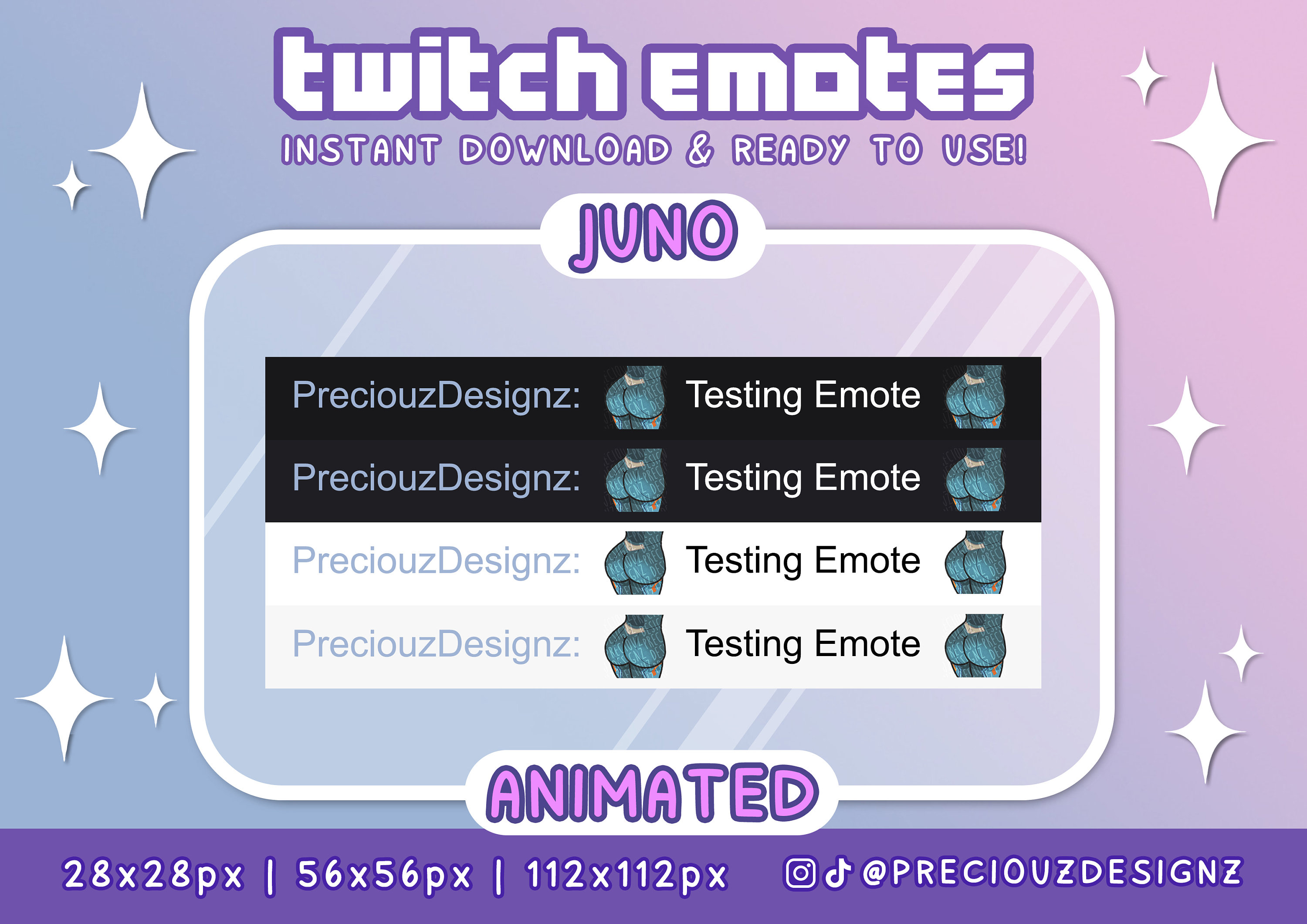 Animated Juno Space Ranger Overwatch Bounce Emote for Twitch, Discord ...