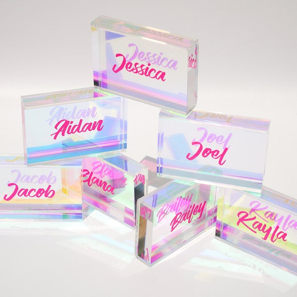 Iridescent Card - Etsy