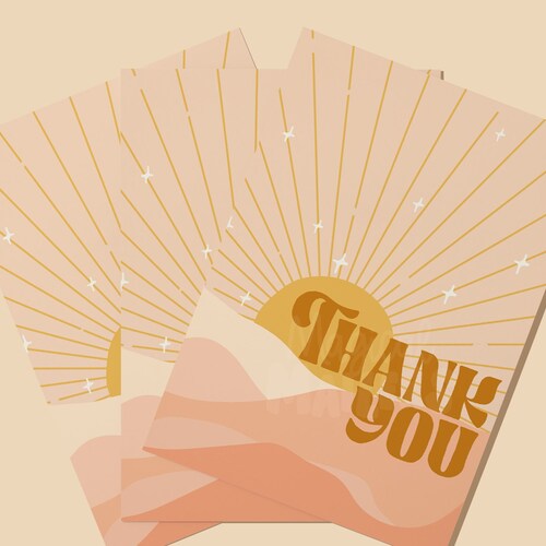 50-100 VINTAGE Thank You Cards Summer Post Cards Packaging - Etsy