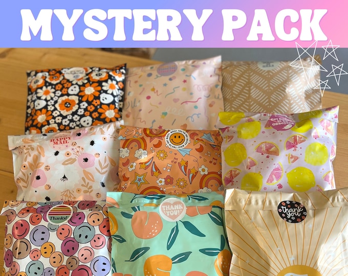 50-100ct 14.5x19" Poly Mailer FALL CHECKERED, 3.15mil Thick. Checker ...