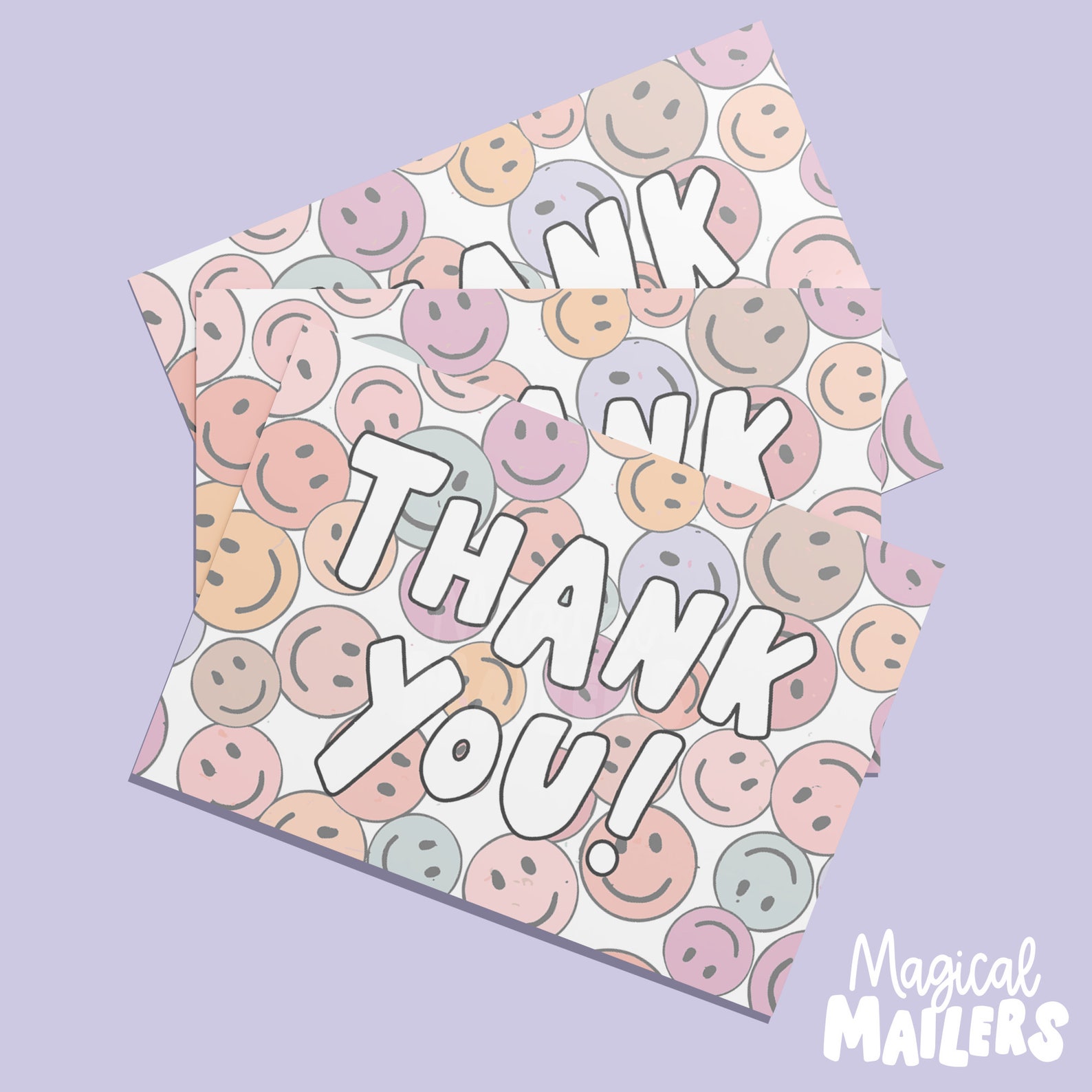 50-100ct BE HAPPY Happy Face Insert Cards Small Business - Etsy