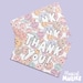 50-100ct BE HAPPY Happy Face Insert Cards, Small Business Thank You ...