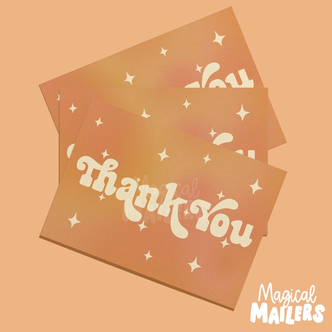 50-100 VINTAGE Thank You Cards, Summer Post Cards, Packaging Inserts, Packaging Cards, Shipping ...