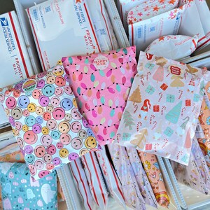 50ct-100ct 14.5x19" Poly Mailer CHRISTMAS LIGHTS, 3.15mil Thick ...