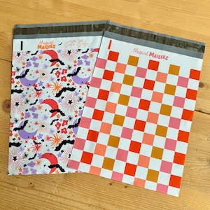 50-100ct 10x13" Poly Mailer FALL CHECKERED, 3.15mil Thick. Checker ...