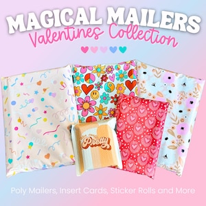 25ct-100ct 6x9" CONFETTI Poly Mailer , 3.15mil Thick. Pink Boutique ...