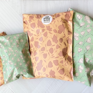 25ct-100ct 6x9" Poly Mailers MINT SPRING FLING, 3.15mil Thick. Small ...