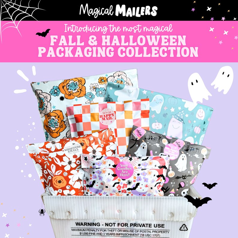 50-100ct 14.5x19" Poly Mailer FALL CHECKERED, 3.15mil Thick. Checker ...