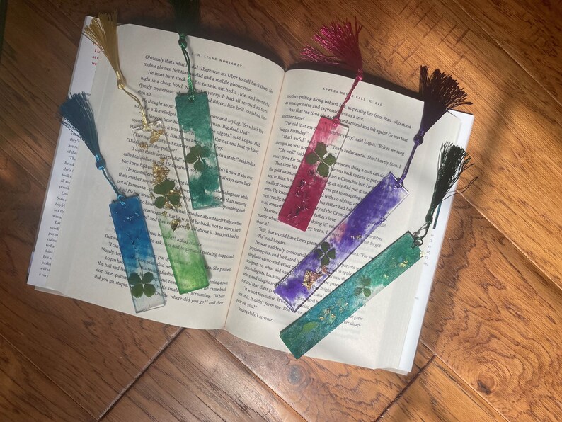 Felix Felices Bookmarks - Lucky Four-leaf Clover Bookmarks - Etsy