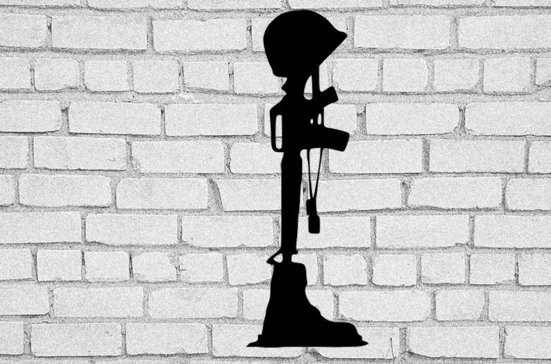 Battlefield Cross SVG: Soldier Memorial Clipart (digital Download) - Etsy