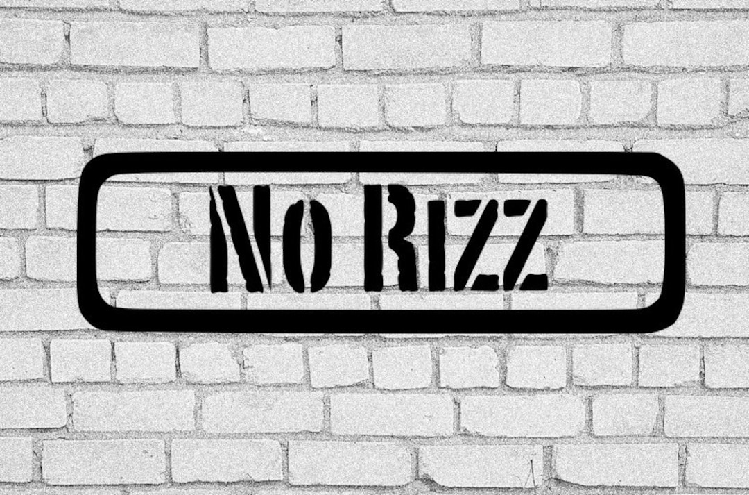 No Rizz SVG | No Rizz Clip Art | No Rizz | No Rizz Download | Slang ...