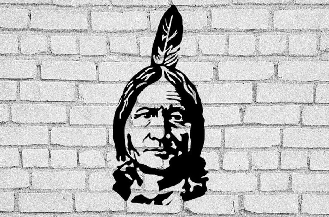 Sitting Bull SVG Sitting Bull Clip Art Lakota Sitting Bull Digital ...