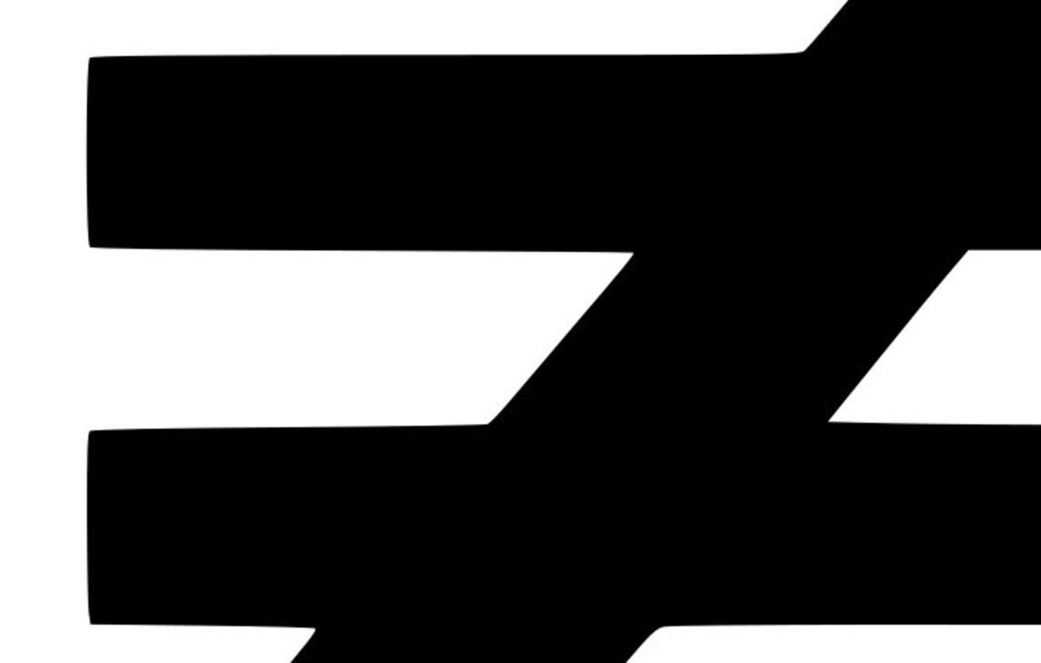 Not Equal SVG Not Equal Clip Art Inequality Not Equal - Etsy