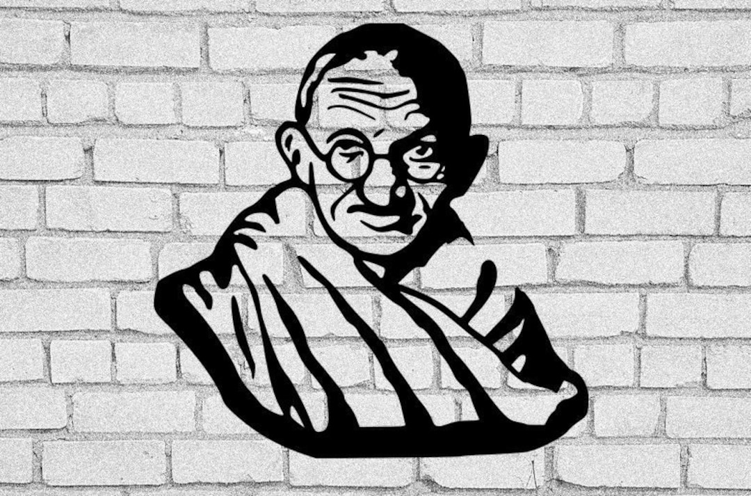 Gandhi SVG | Gandhi Clip Art | India | Gandhi Download | Bapu | Mahatma ...
