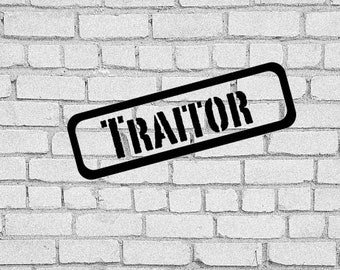 Traitor Stamp Png | Etsy UK