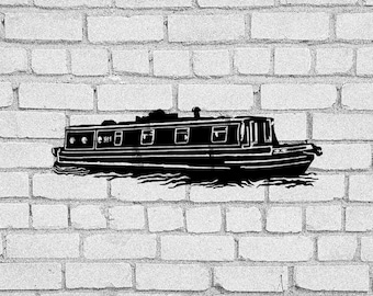 Narrowboat Canal Barge Waterway Transport Houseboat River Vessel SVG ...