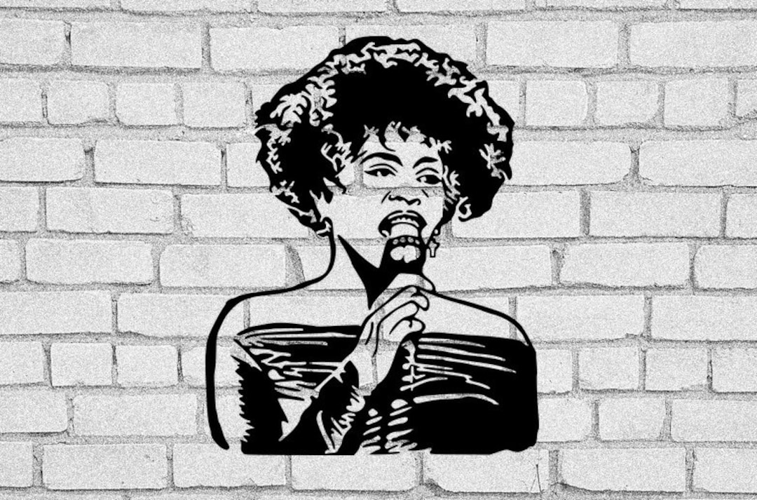 Whitney Houston SVG | Whitney Houston Clip Art | Whitney Houston ...