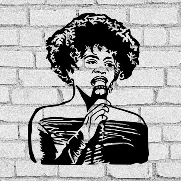 Whitney Houston Svg - Etsy