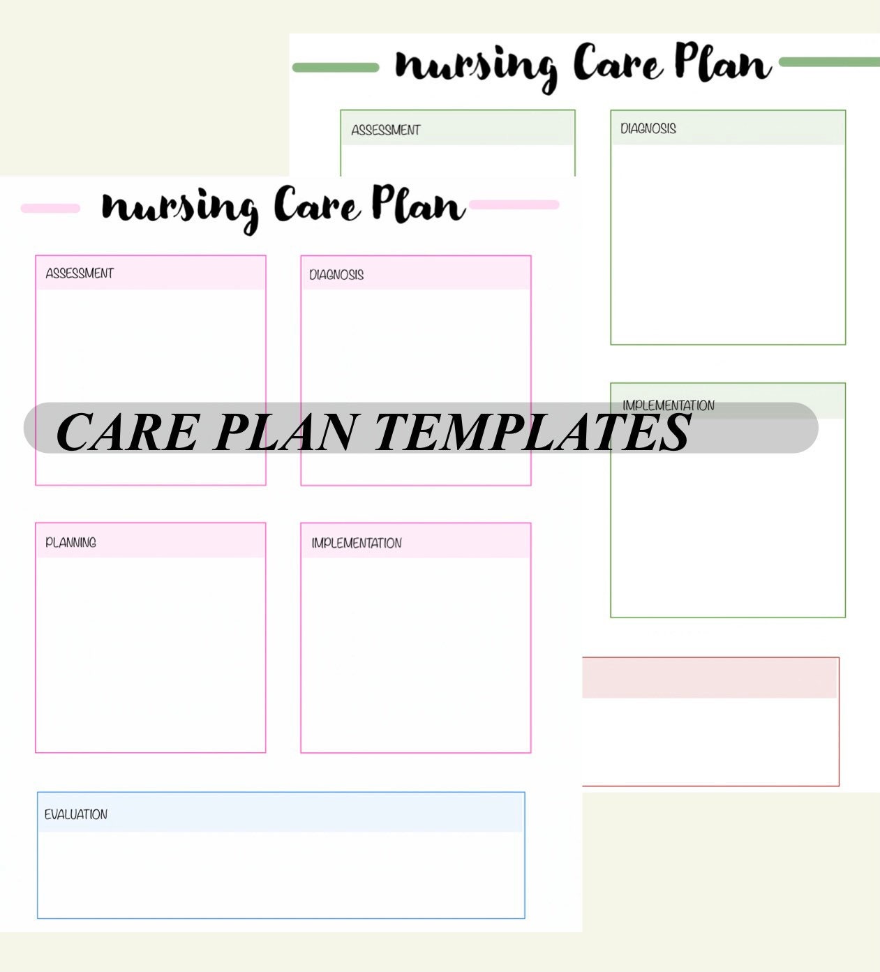 Nursing Care Plan Templates - Etsy