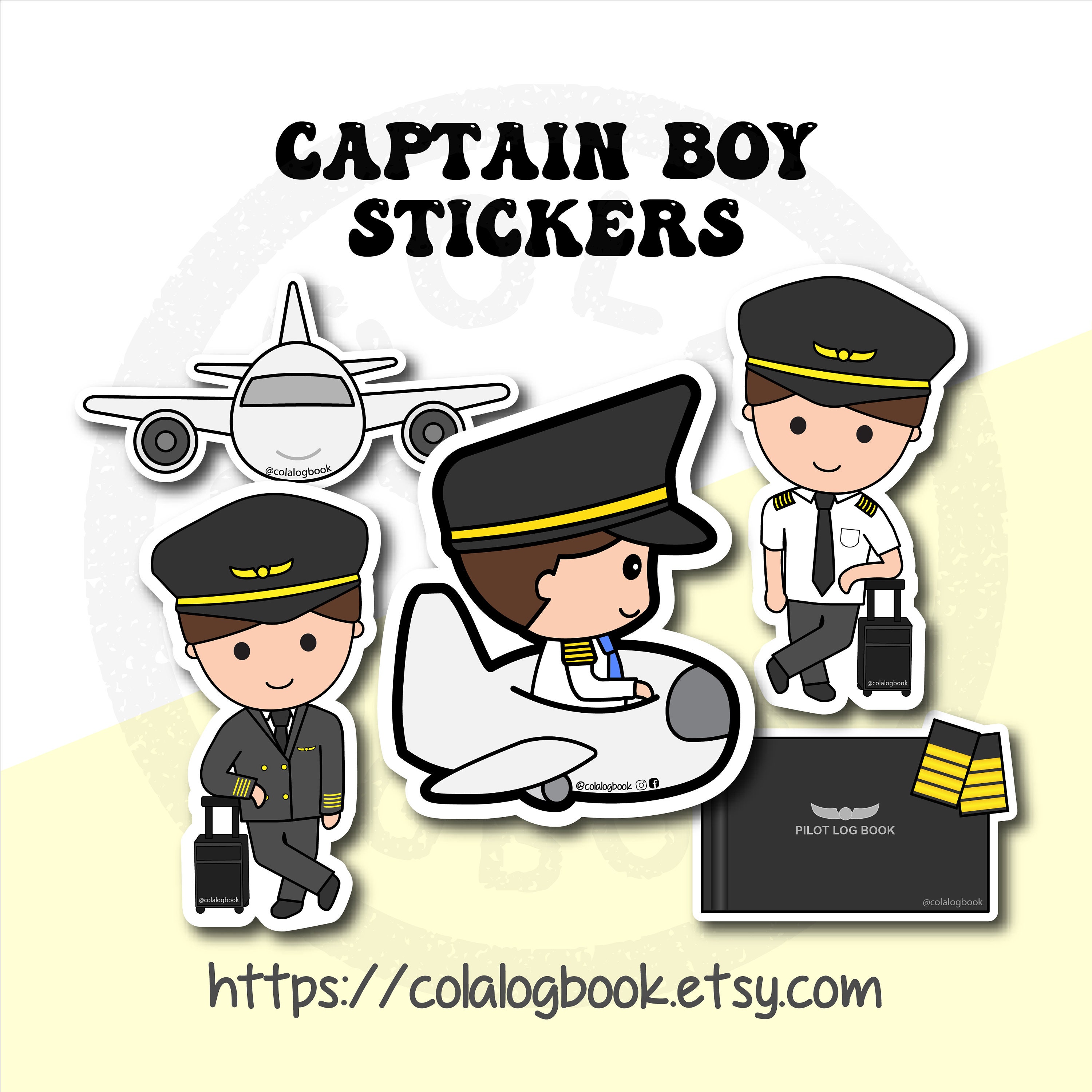 Pilots Sticker Set - Etsy