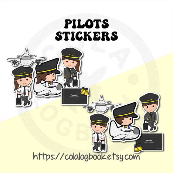 Pilots Sticker Set - Etsy