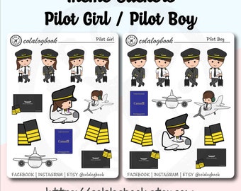 Funny Aviation Stickers, Caution Confused Pilot, Gift for Ultralight ...