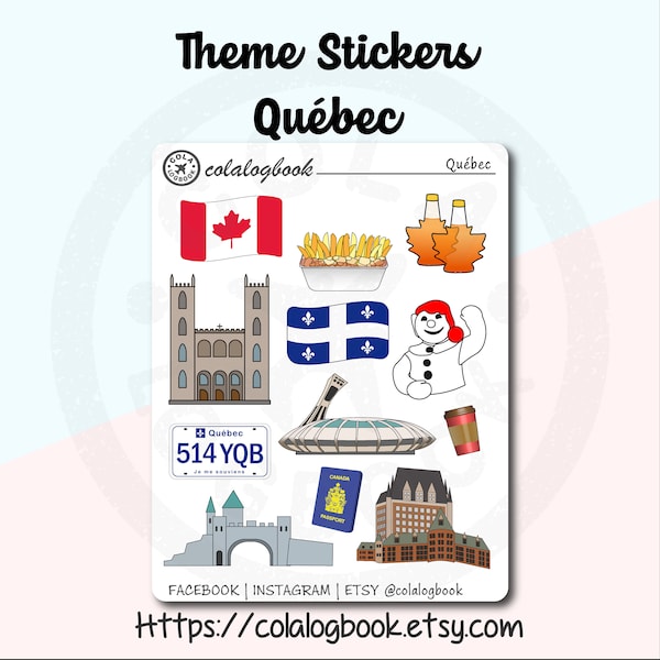 Québec Stickers - Etsy