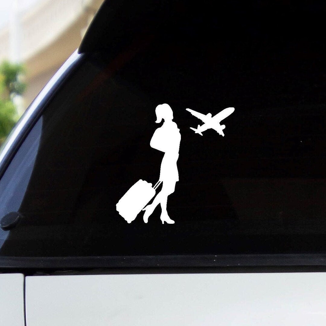 Flight Attendant Decal Sticker - Etsy