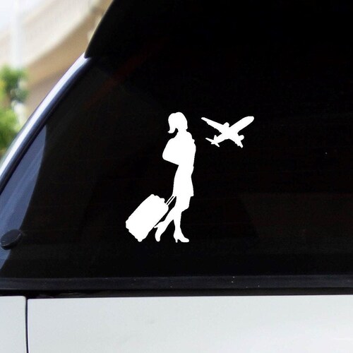 Black Flight Attendant Sticker Someflystuff - Etsy