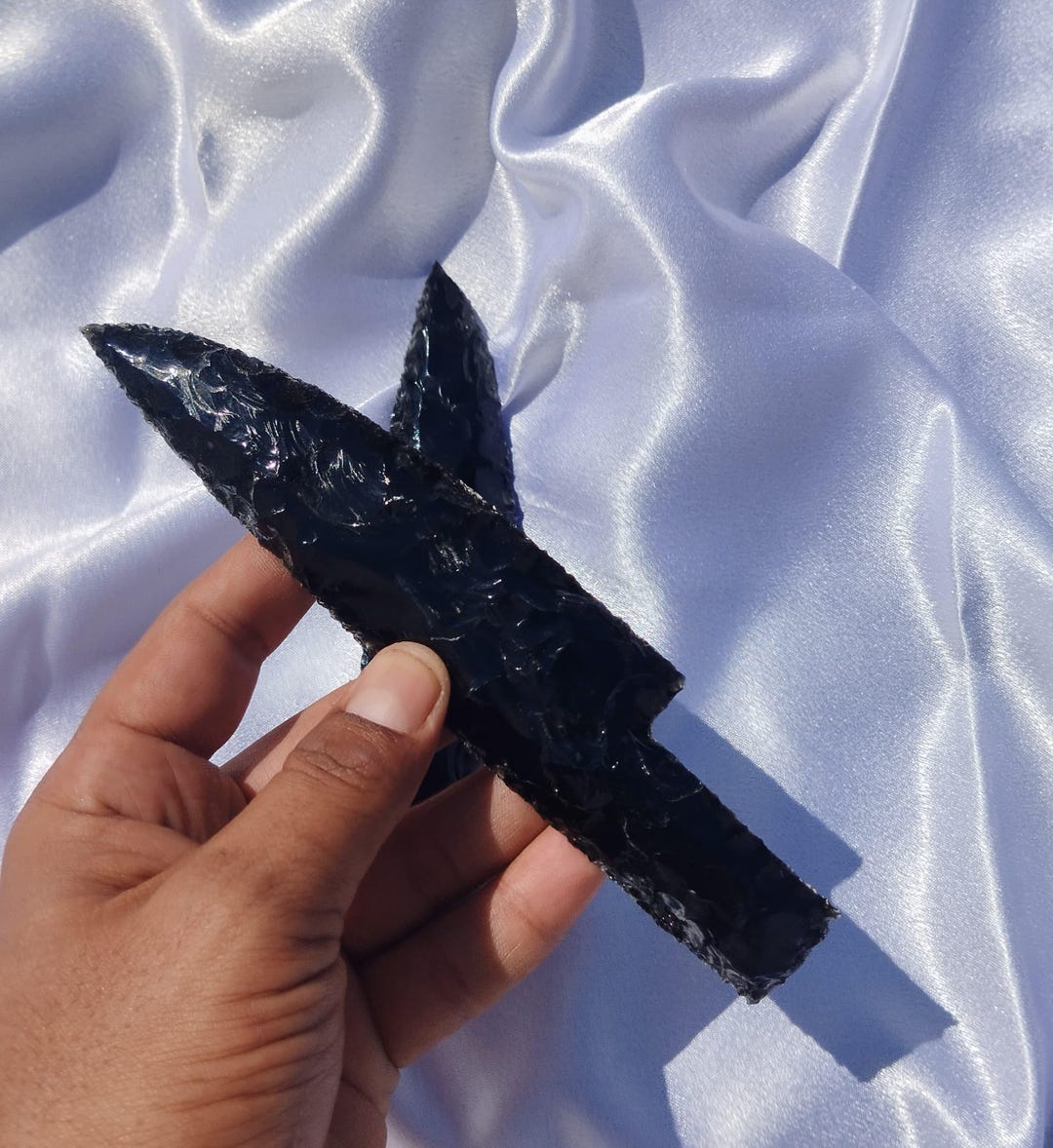 Black Obsidian Athame Obsidian Knife Handmade Knive Gemstone Lava Blade ...