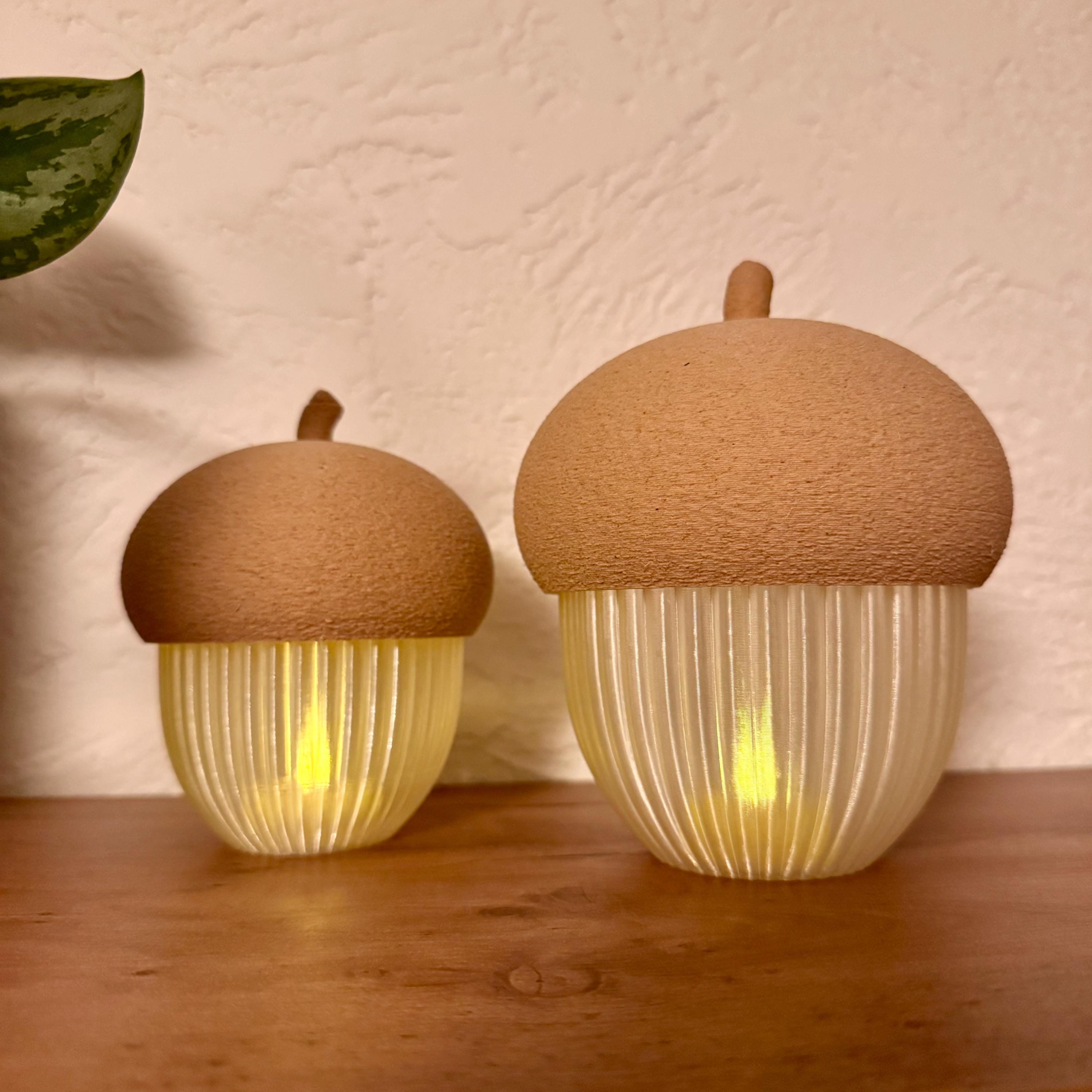 Acorn Bowl With Lid, Set Including LED Tealight – Autumn Decoration ...
