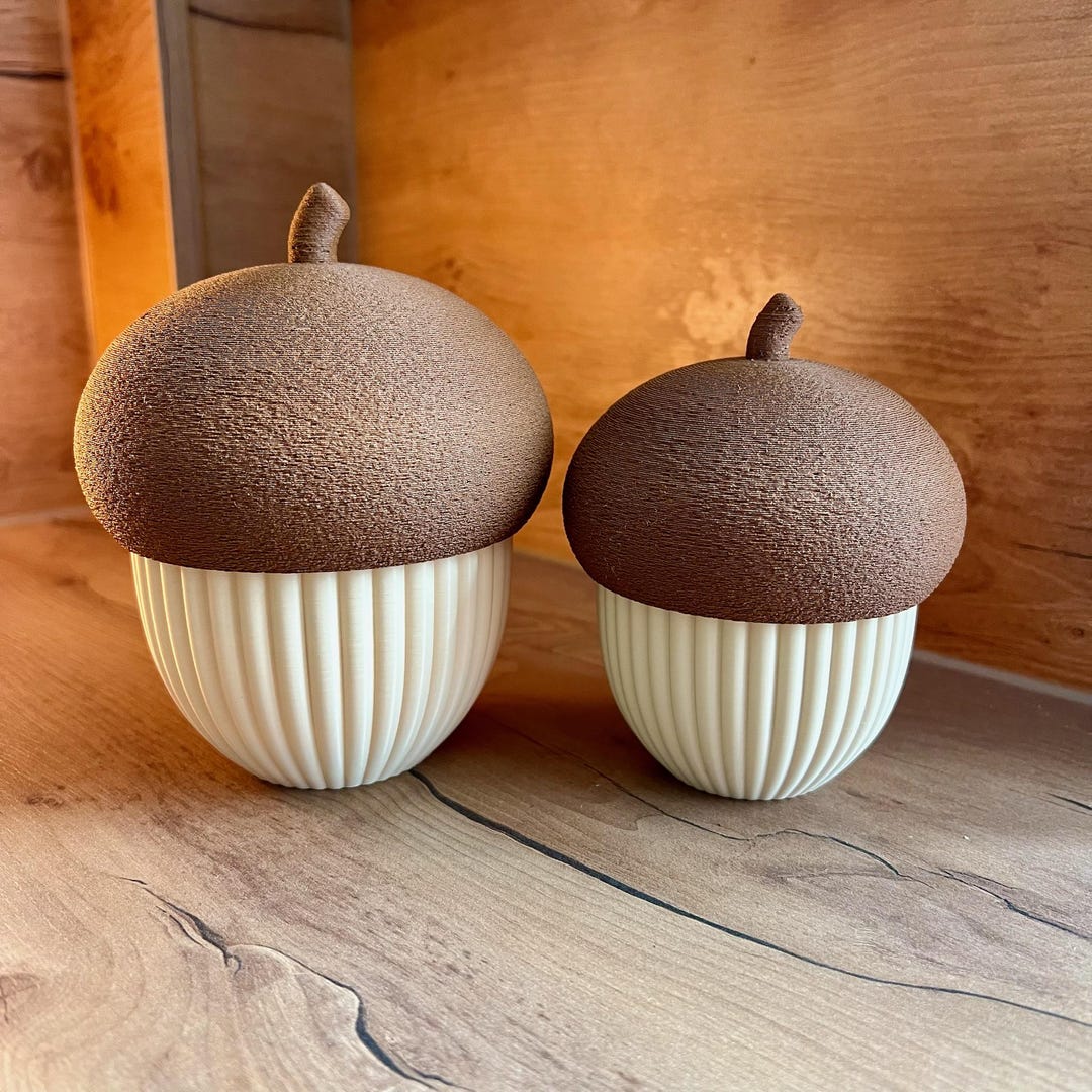 Acorn Bowl With Lid, Set Including LED Tealight – Autumn Decoration ...