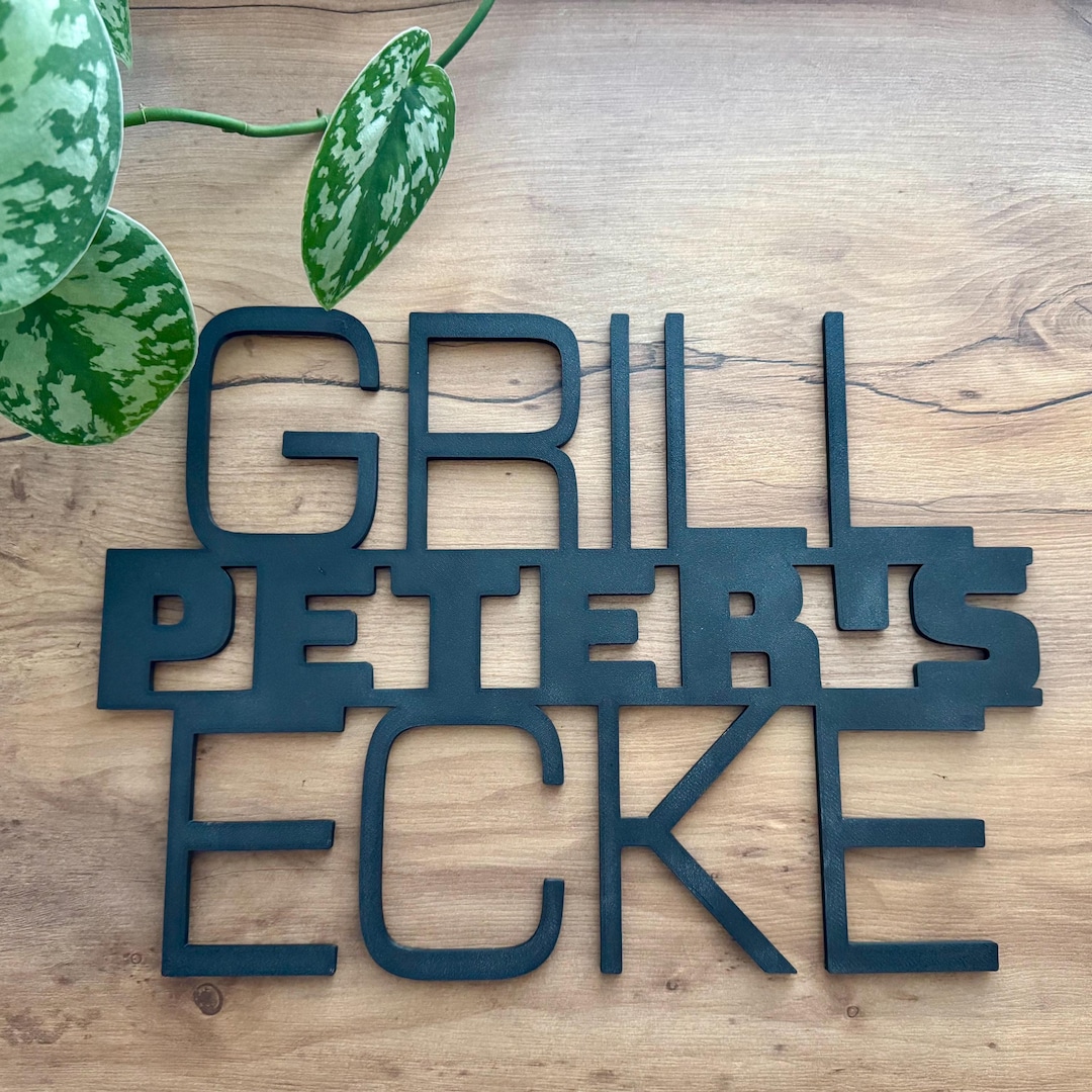 Personalized GRILL CORNER, Grill Sign, Barbecue Area, BBQ, Grill ...
