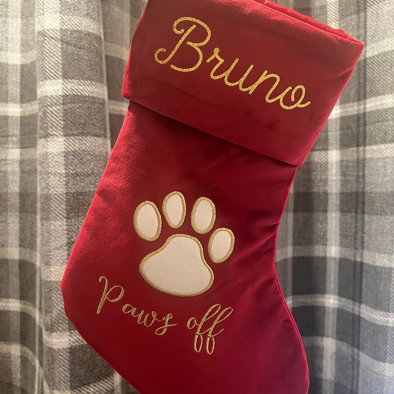Christmas Dog Stocking - Etsy