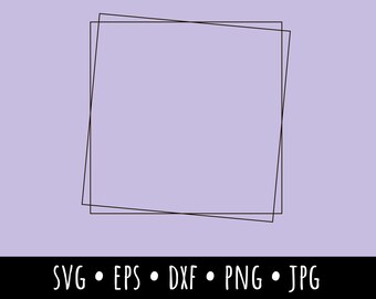 Square svg | Etsy