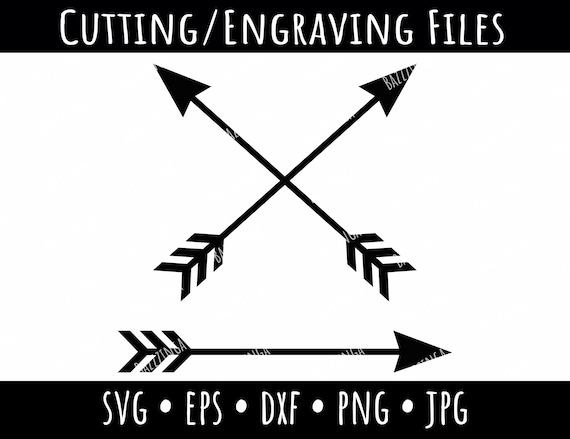 2 Cross Fill Arrows Logo Arrow Clipart Arrow Vector Cutting - Etsy