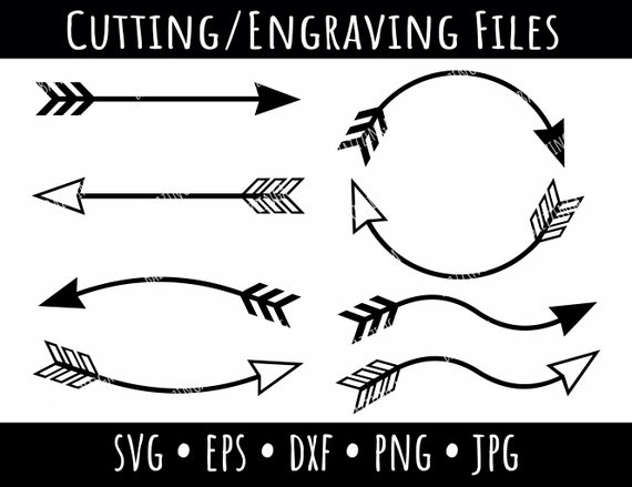 8 Arrows SVG Arrow Vector Cutting File Digital Download - Etsy