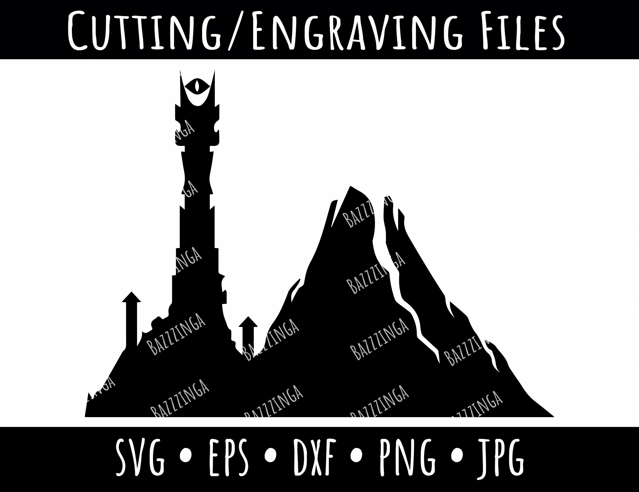 Mordor Vector Tlotr Frodo Gandalf Design SVG One Ring Clip - Etsy