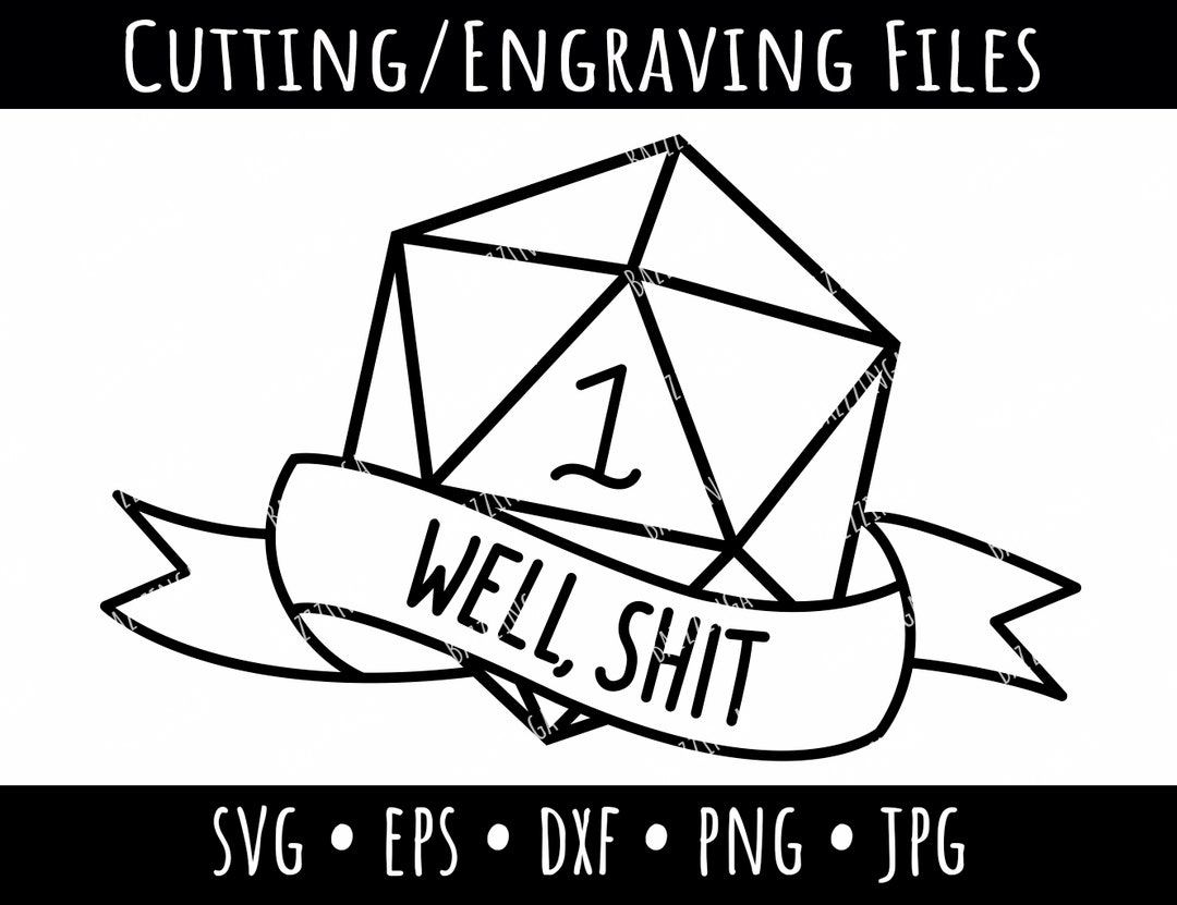Well, Shit Logo, Dungeons and Dragons Vector, Dungeon Master Dice ...