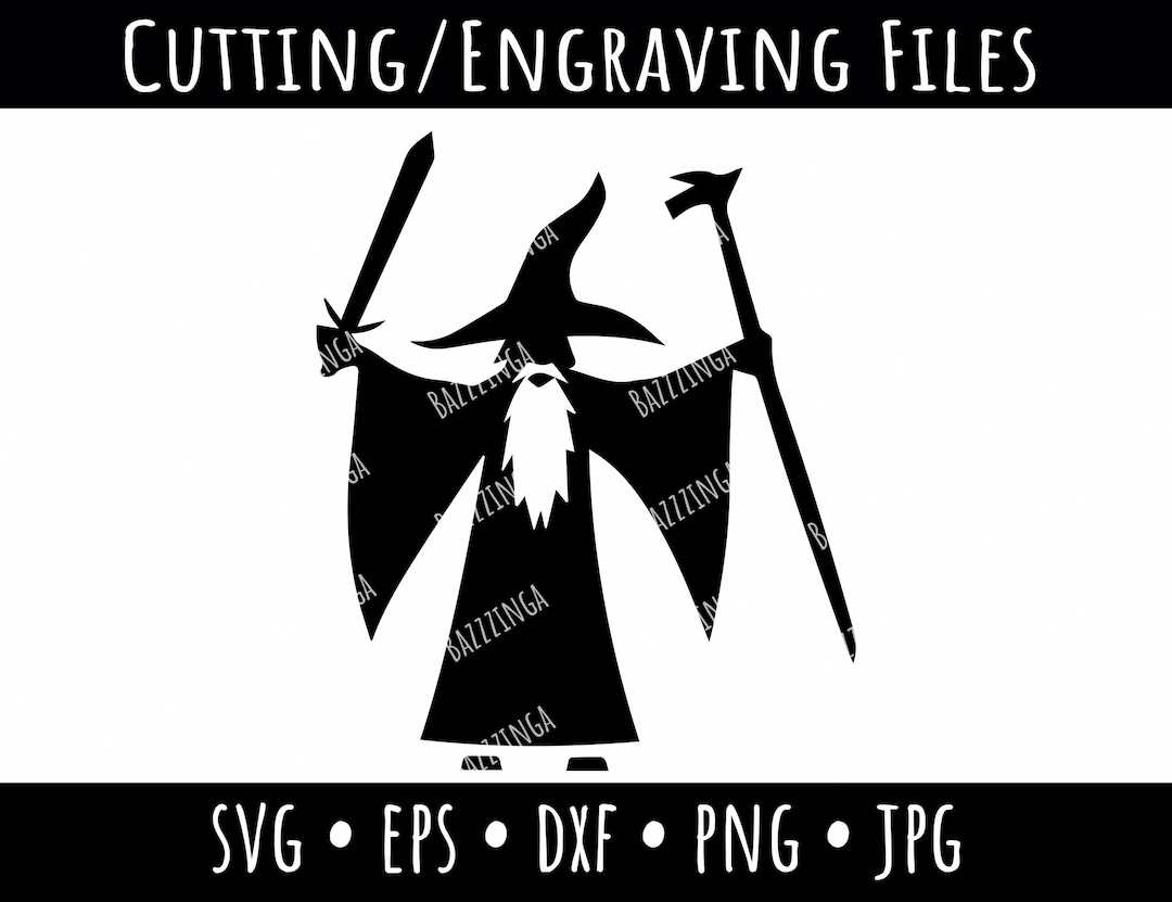 Gandalf Vector, Lord of Rings Vector Designs Tlotr SVG, One Ring ...